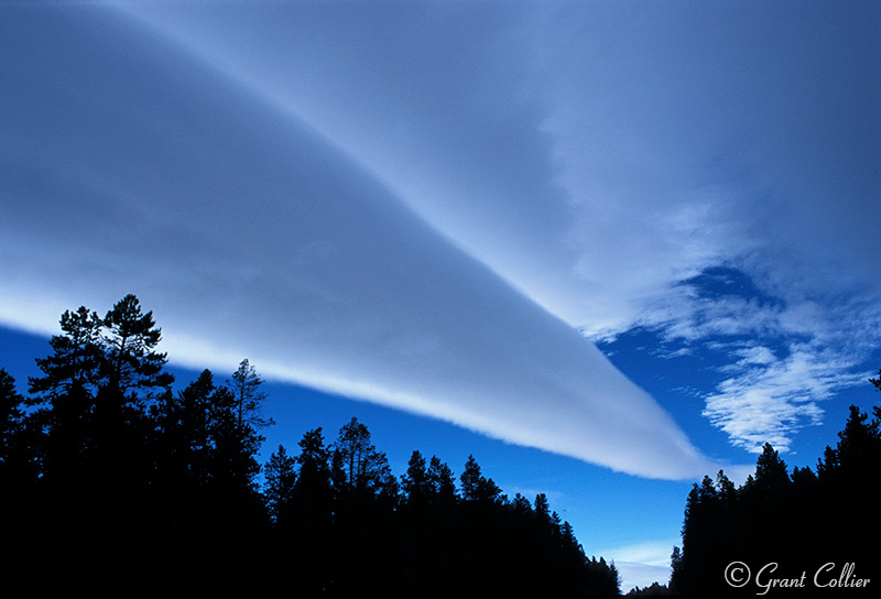blue Colorado sky, cloud formations, Rollinsville, photography
