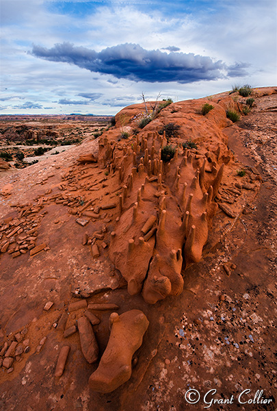 Bizarre rock formation in Utah